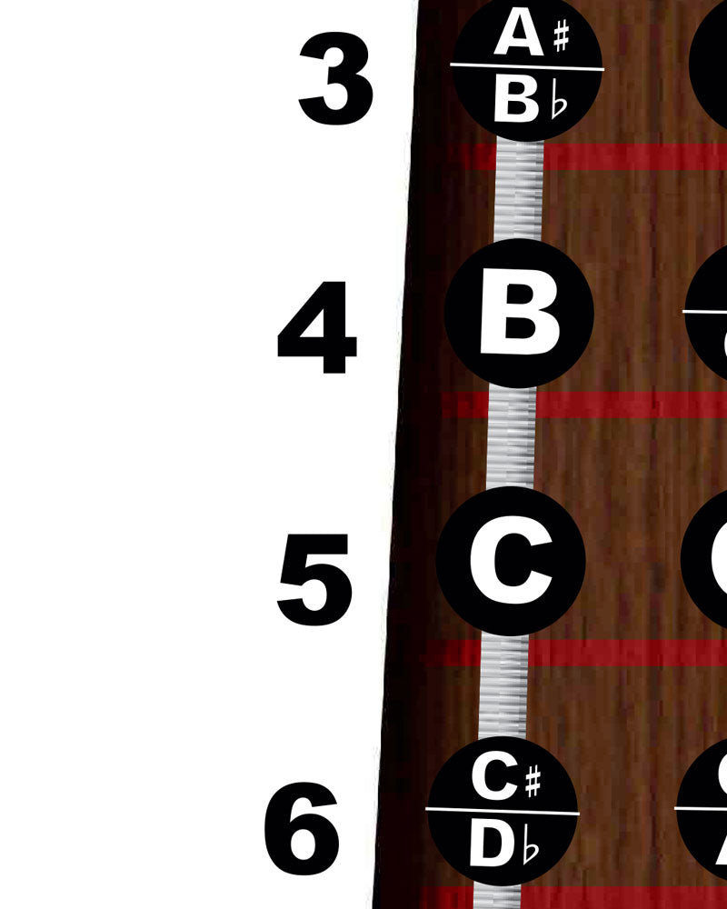 Fiddle Fingerboard Poster – Nashville Numbers & Circle of 5ths Charts ...